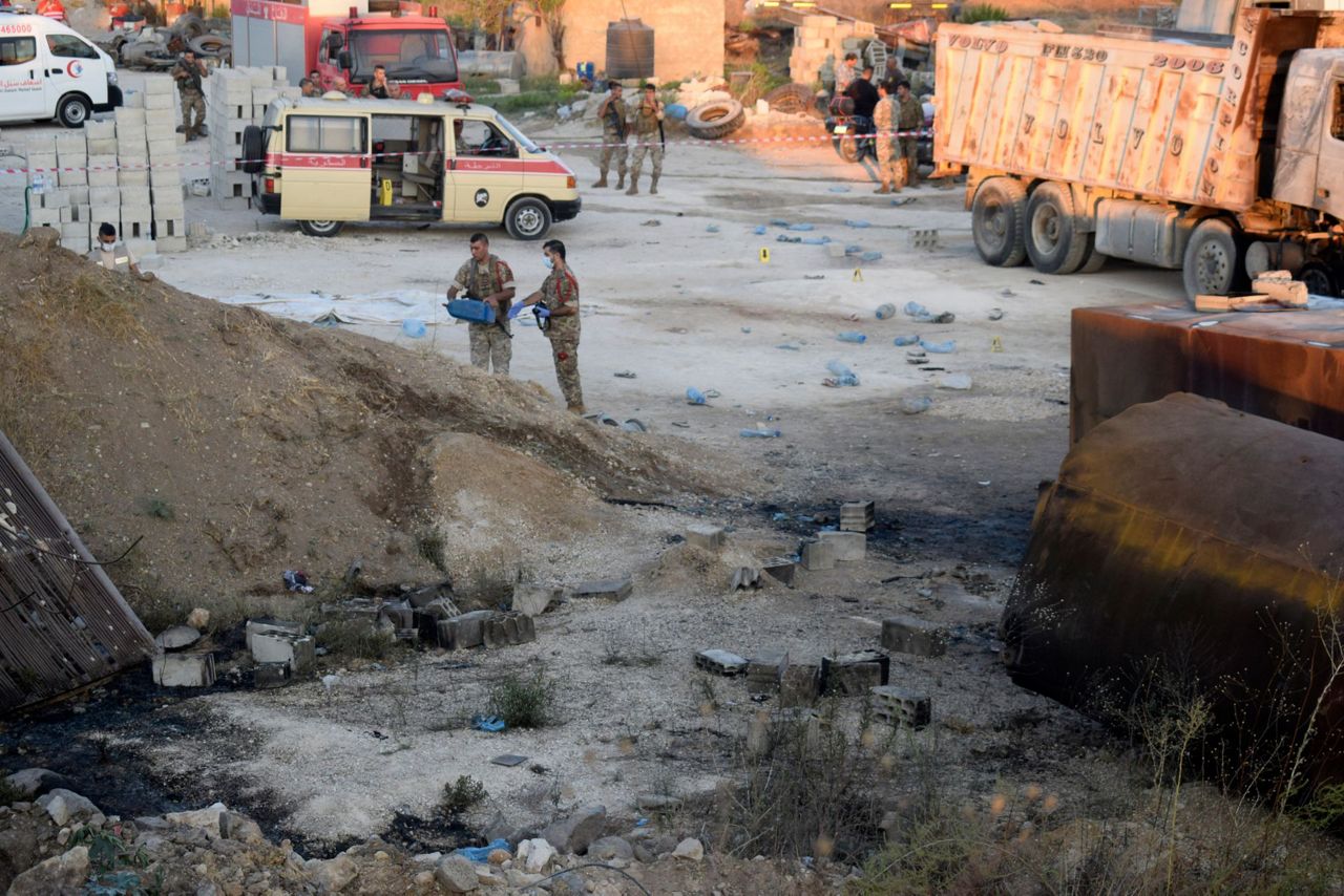Fuel tanker explodes in Lebanon, killing 20, wounding dozens