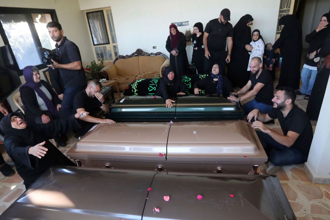 Lebanese woman and her 3 granddaughters killed in Israeli strike laid ...