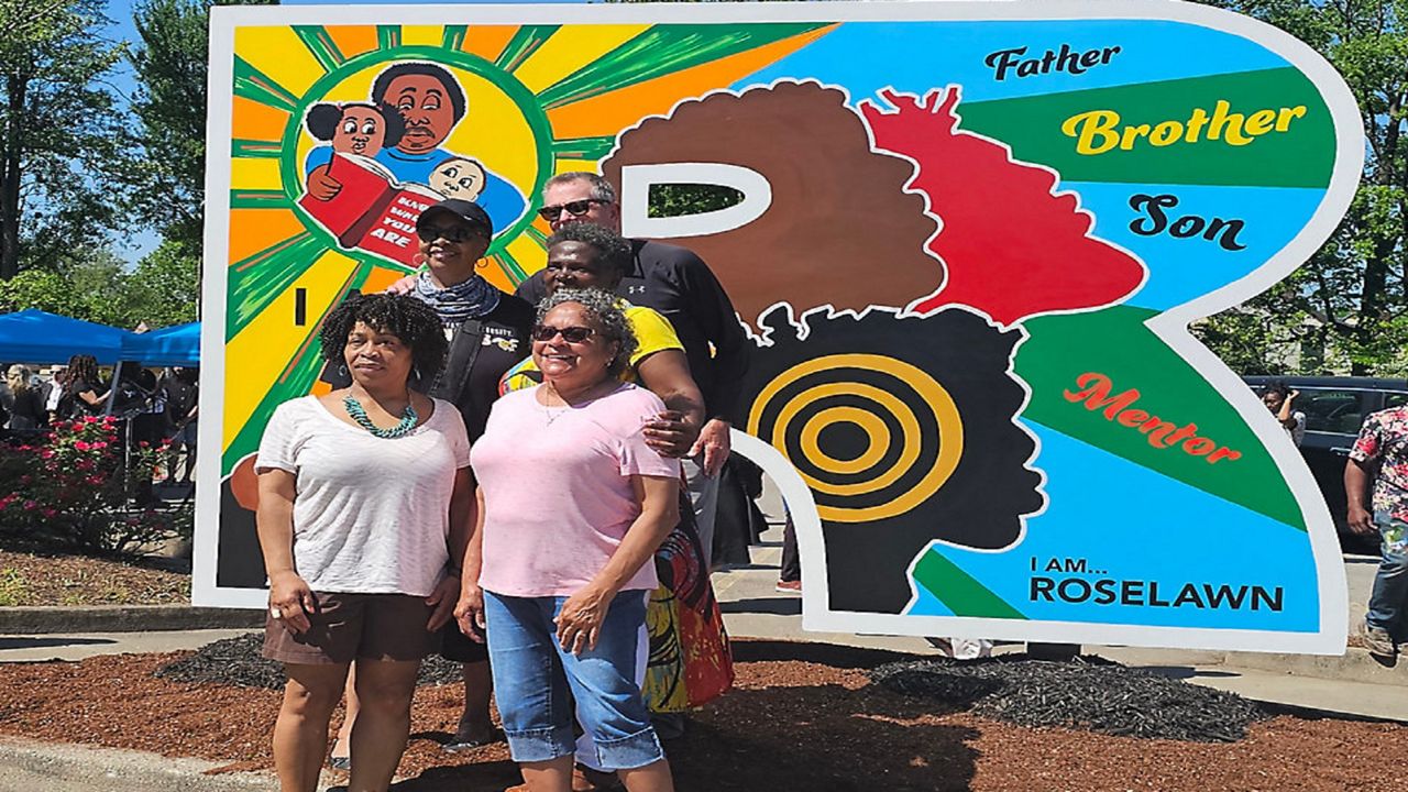 Artists paint sculptures inspired by BLM Mural