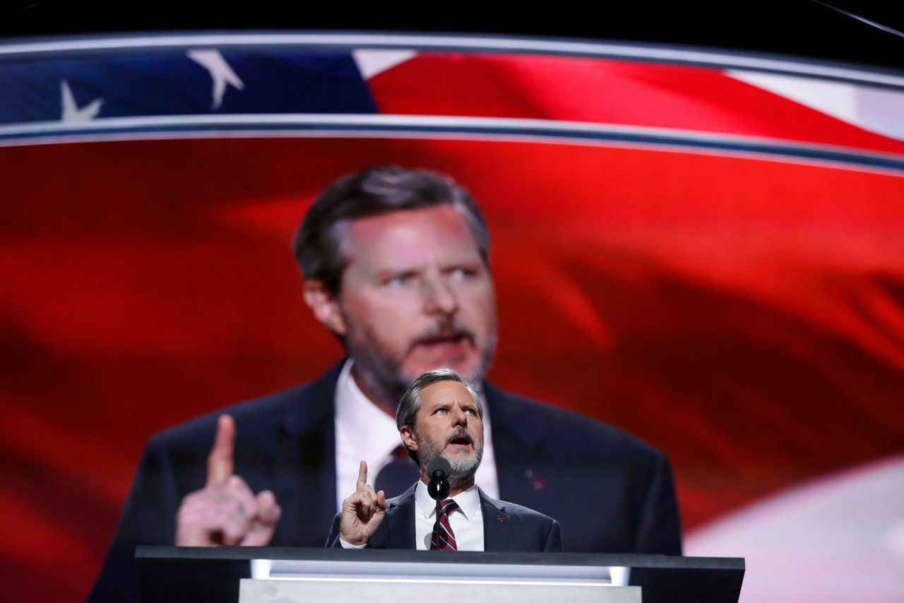 A look at key moments in Falwell's relationship with Liberty