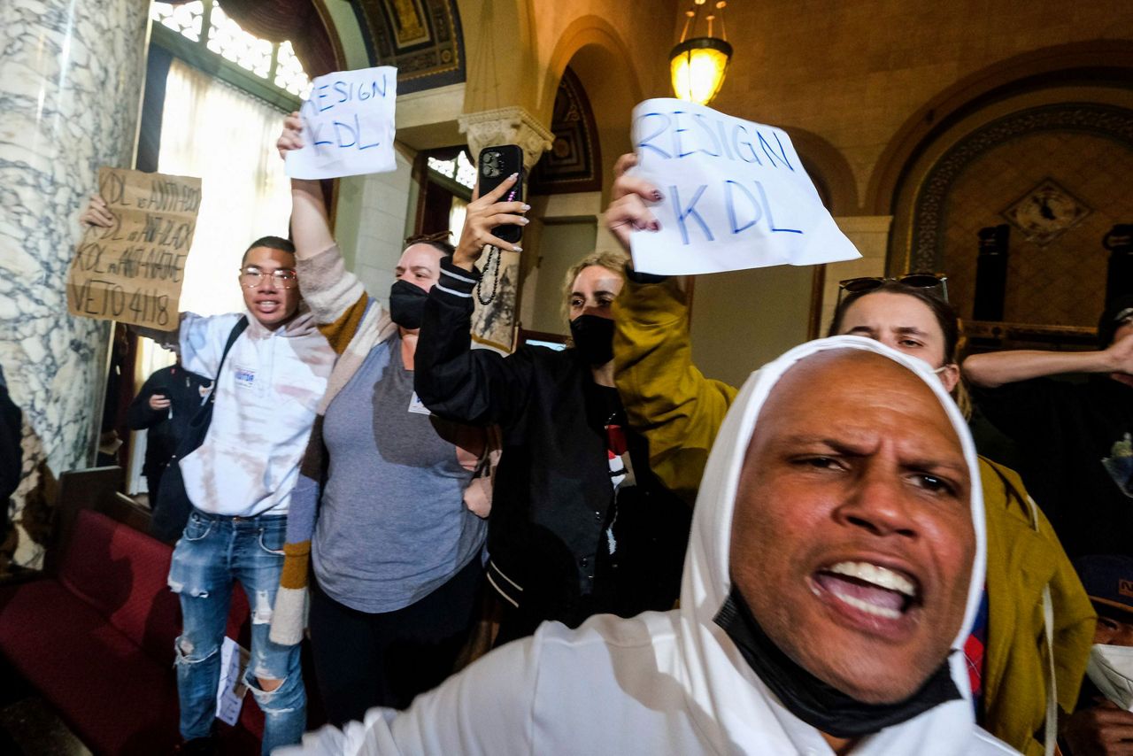 Racism scandal prompts another day of protests in LA council
