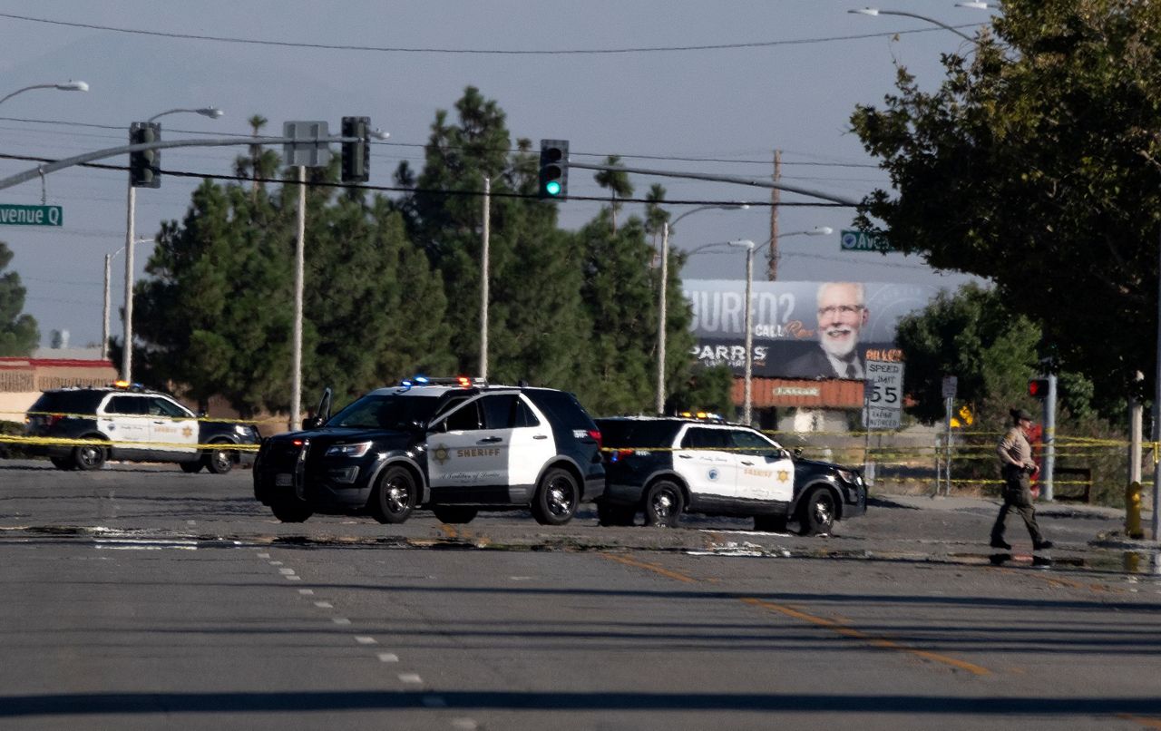 A Los Angeles sheriff's deputy was shot in his patrol car and is in the ...
