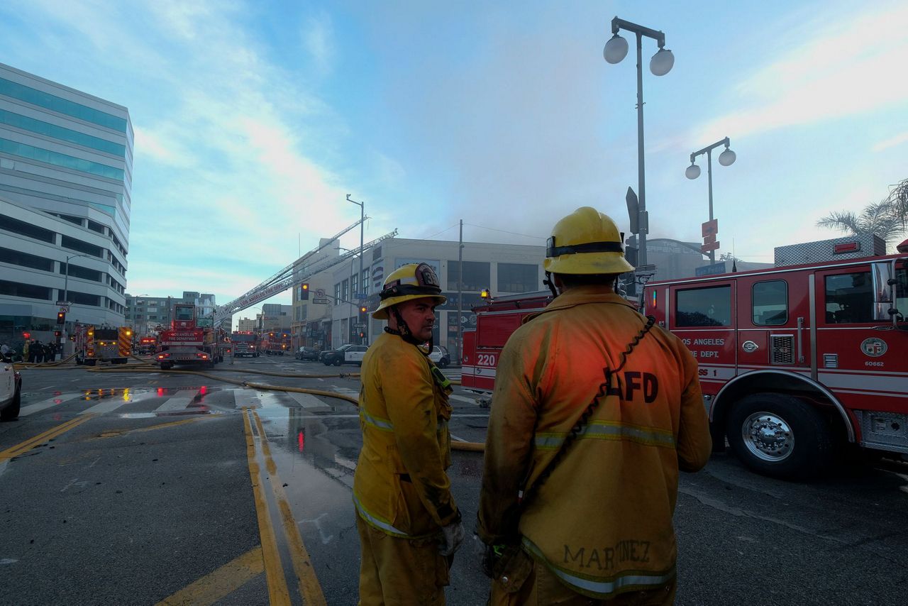 12 Los Angeles firefighters recovering after explosion