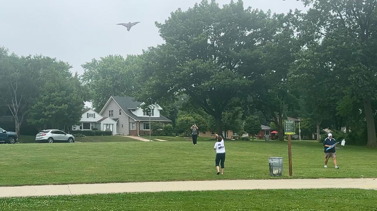 Flying kites in memory of fallen MPD Officer Michalski
