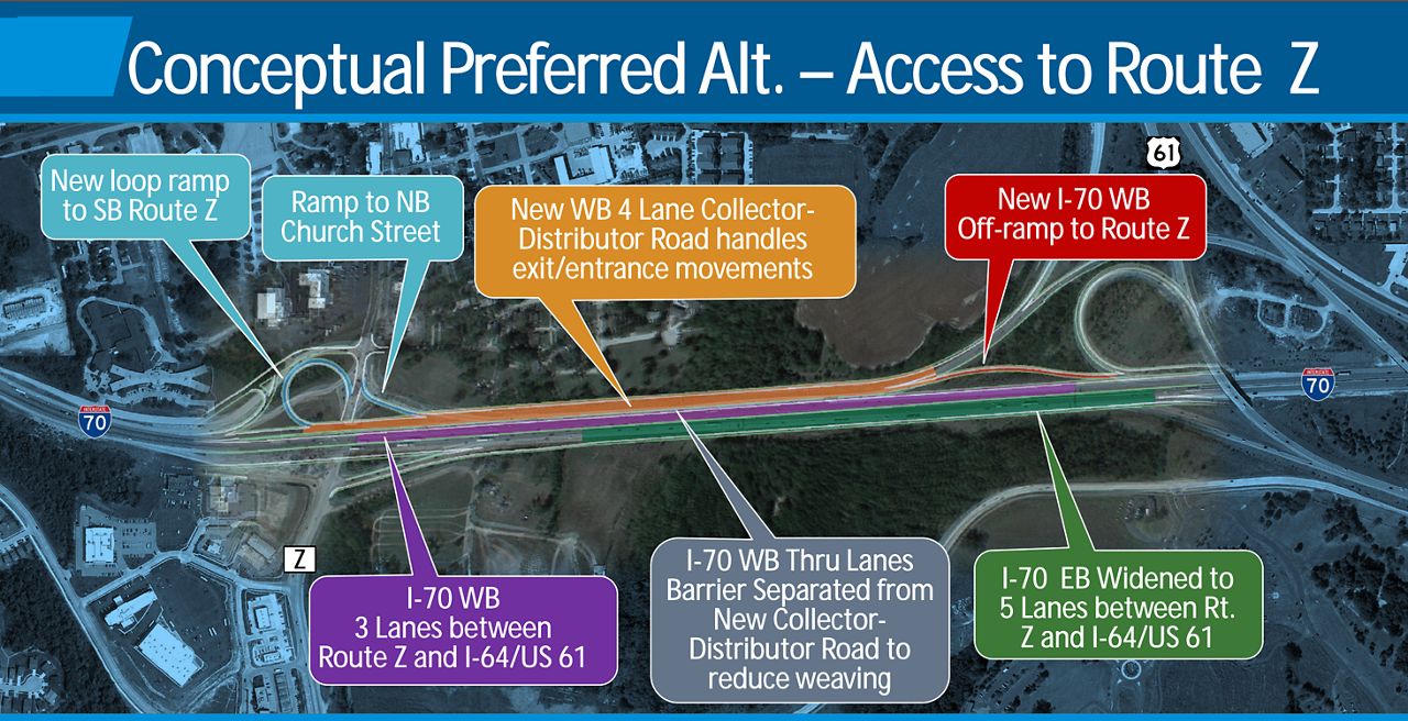 Missouri, feds earmark money for I-70/I-64 interchange fix