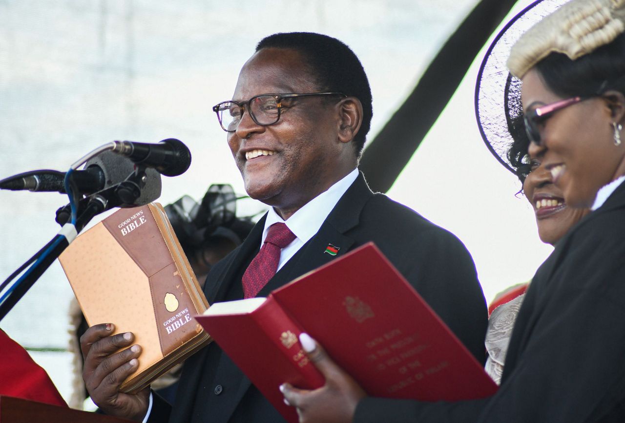 Lazarus Chakwera inaugurated as Malawi's new president