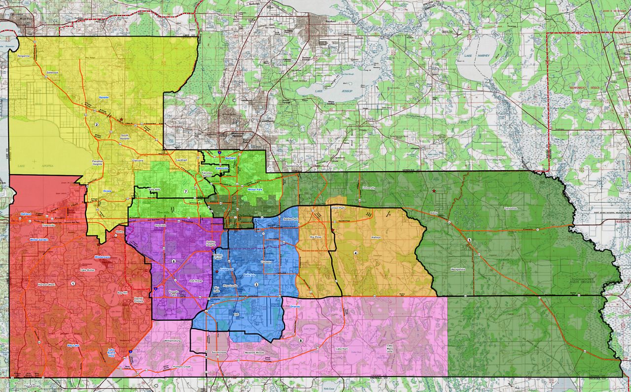 Orange County narrows redistricting maps to two choices