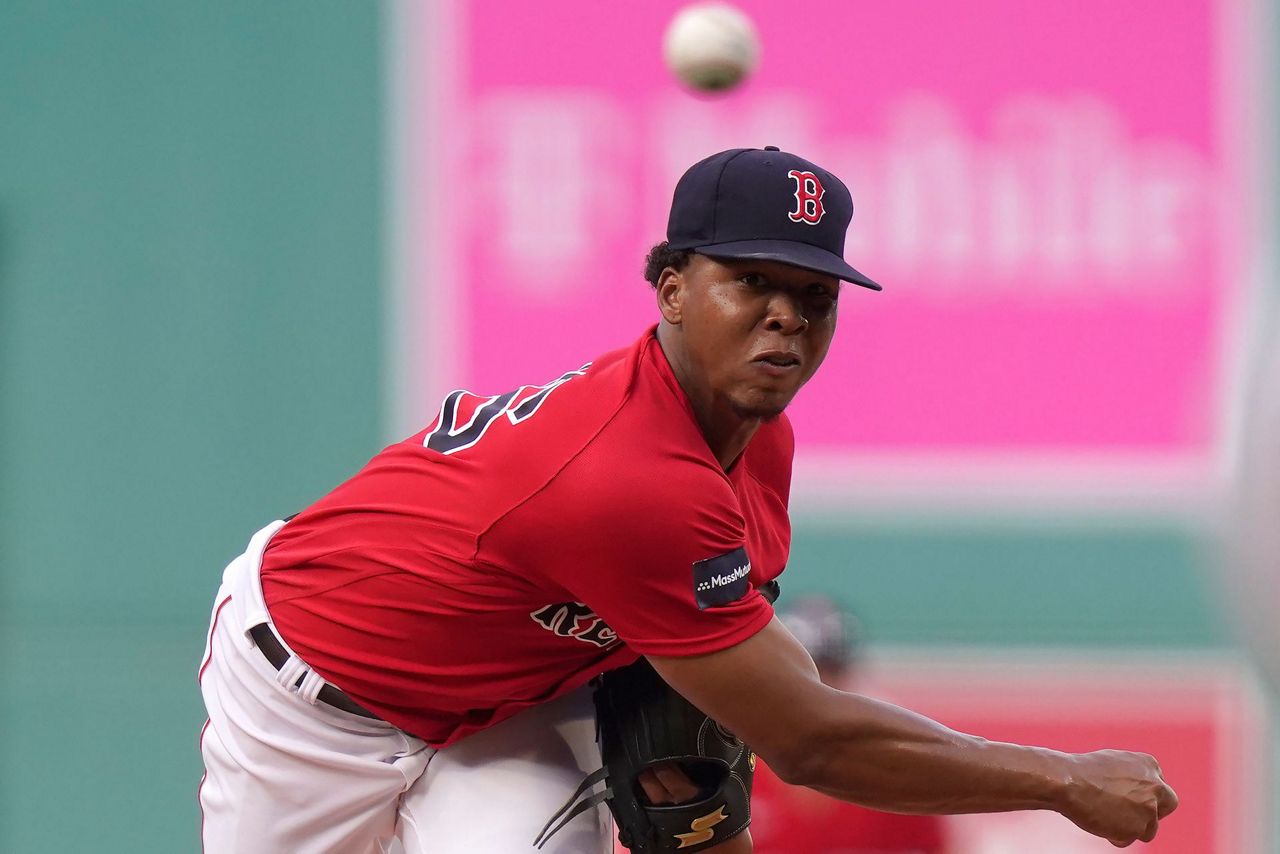Red Sox RHP Brayan Bello has no-hitter through 7 innings vs. Arraez ...