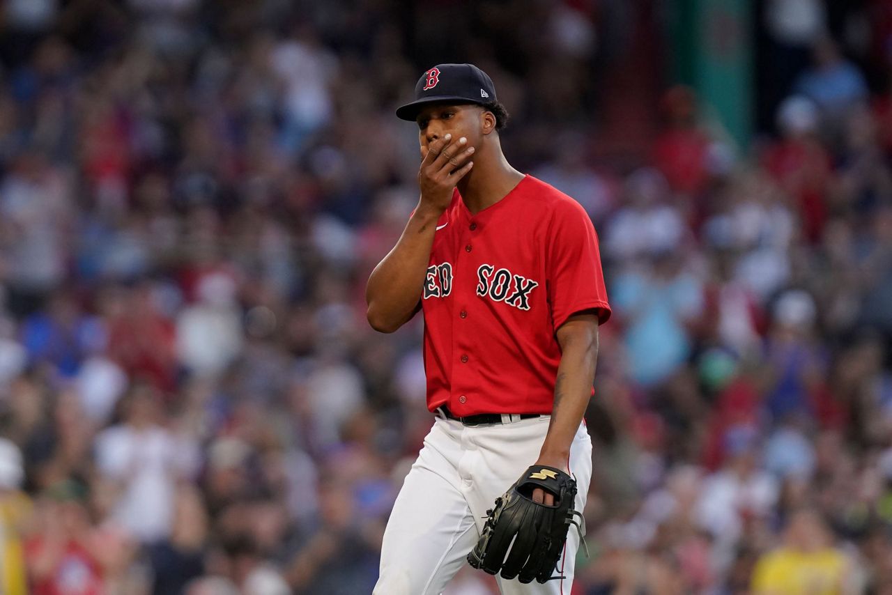 Red Sox RHP Brayan Bello has no-hitter through 7 innings vs. Arraez ...