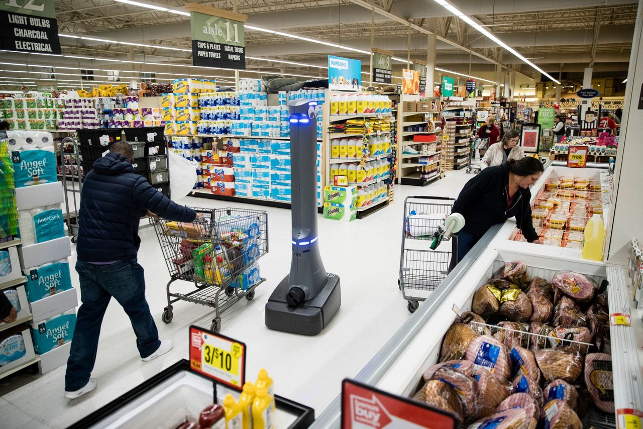 Grocery robots detect spills - with some far-off human help