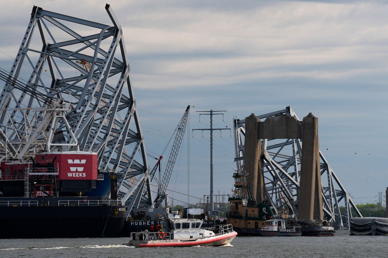 New deep-water channel allows first ship to pass Key bridge wreckage in ...