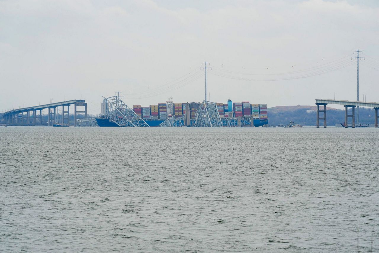 Barges are bringing cranes to Baltimore to help remove bridge wreckage ...