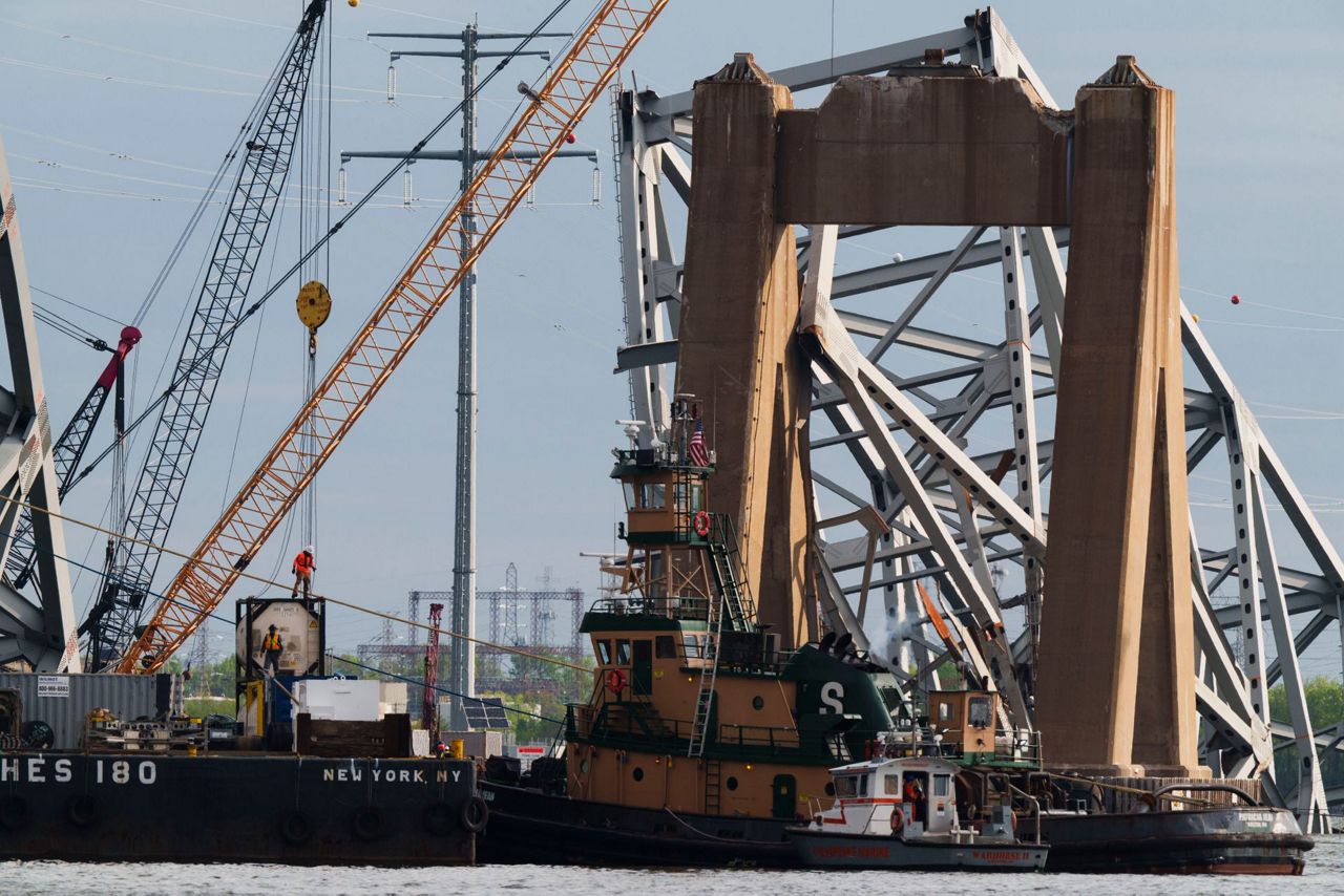 New deep-water channel allows first ship to pass Key bridge wreckage in ...