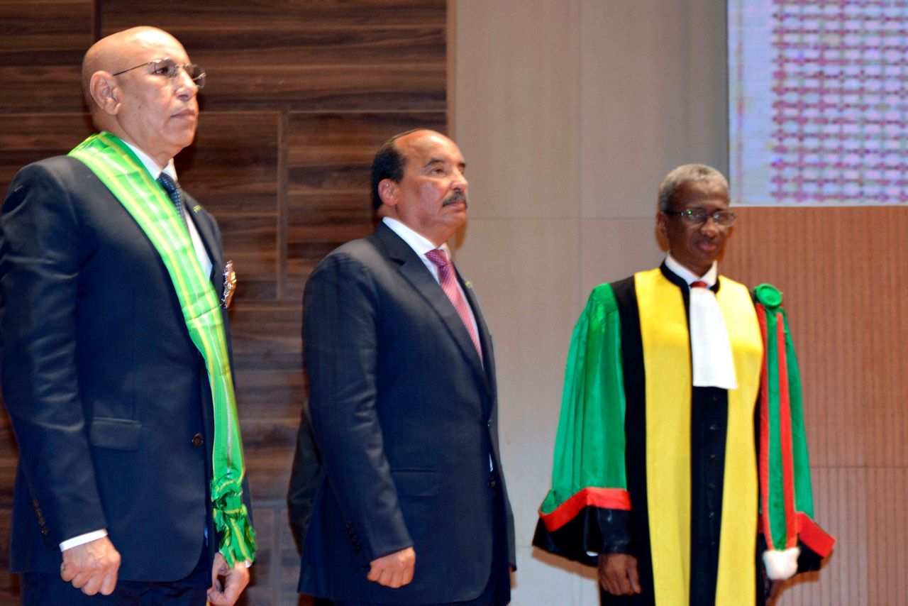 Mauritania's new leader takes oath in 1st peaceful transfer