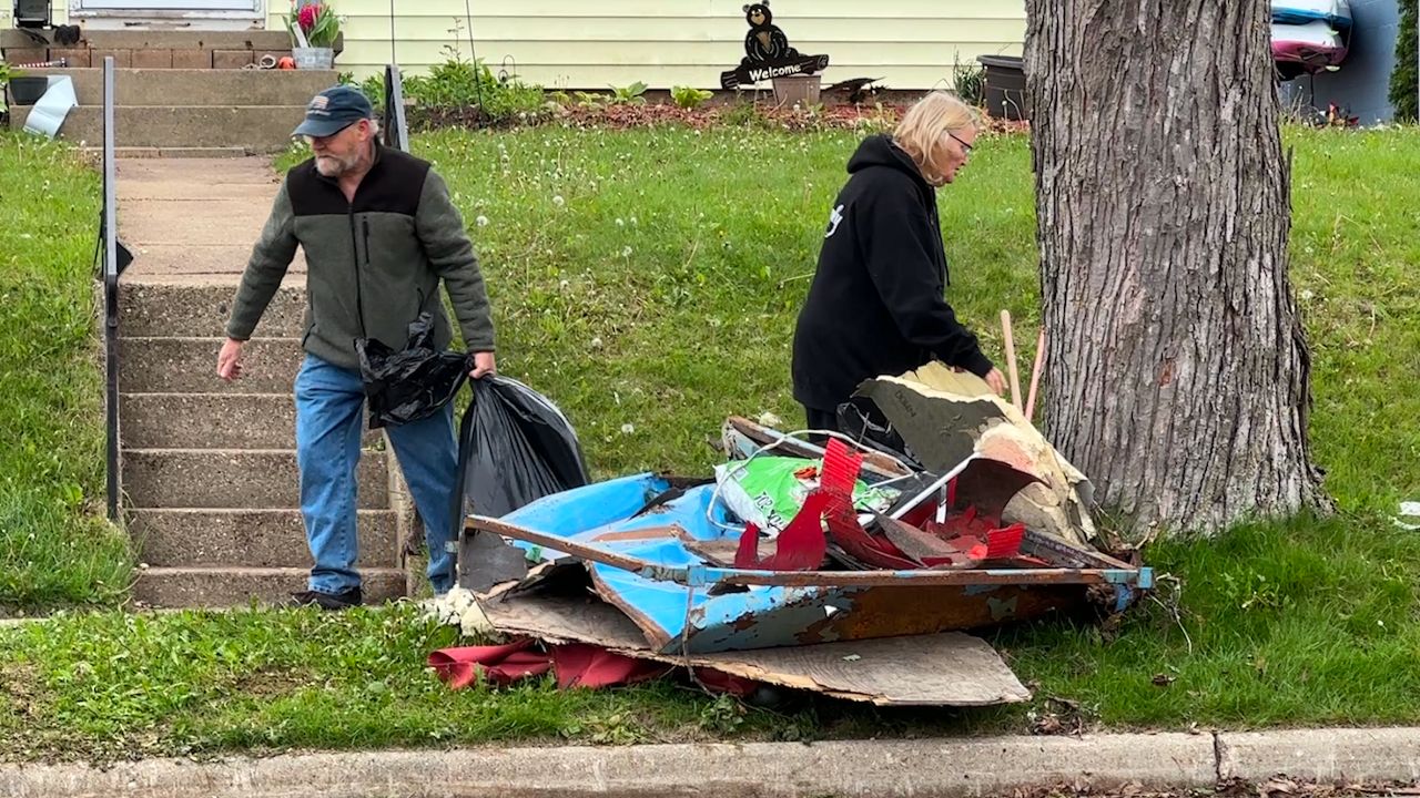 Mayville residents pick up the pieces days after tornado