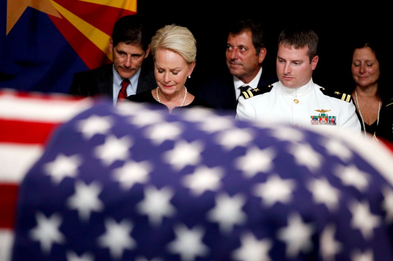 The Latest: McCain children thank public at State Capitol