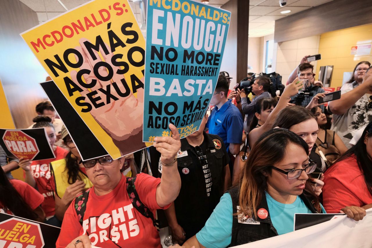 Mcdonalds Workers Across Us Protest Against Sex Harassment