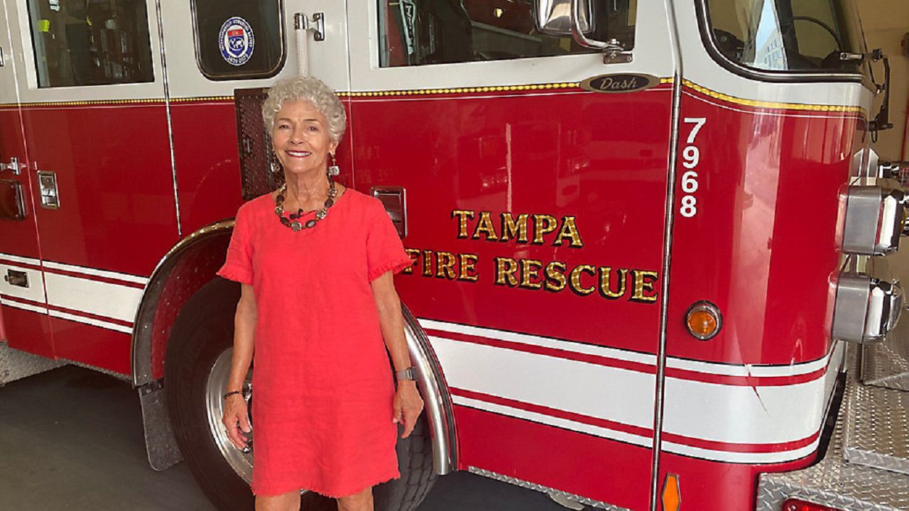 Tampa's first female firefighter marks milestone