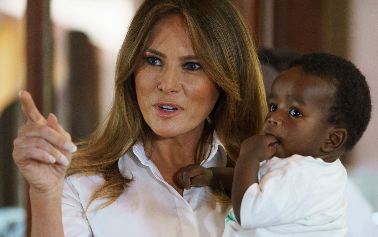 Melania Trump visits Kenyan national park, plans safari