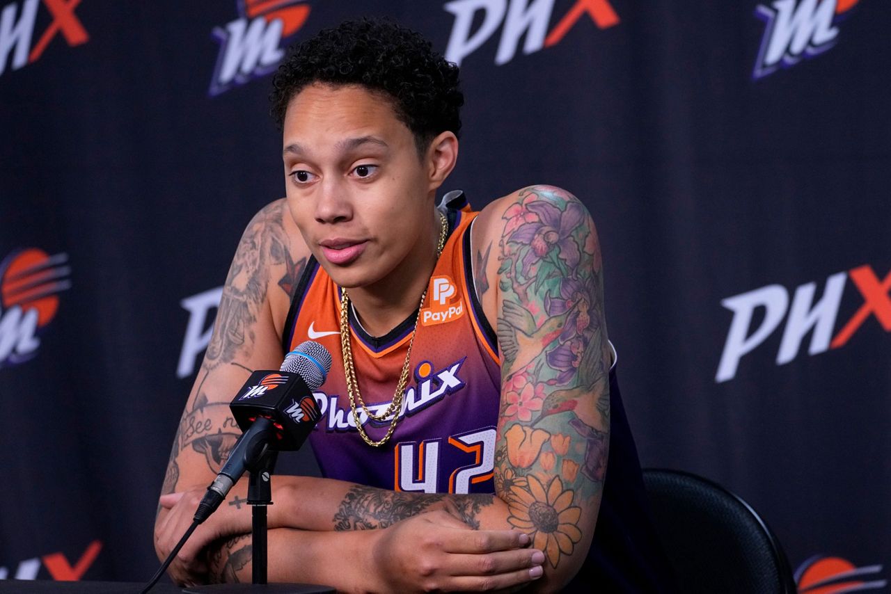 Griner back to work on and off court after whirlwind trips