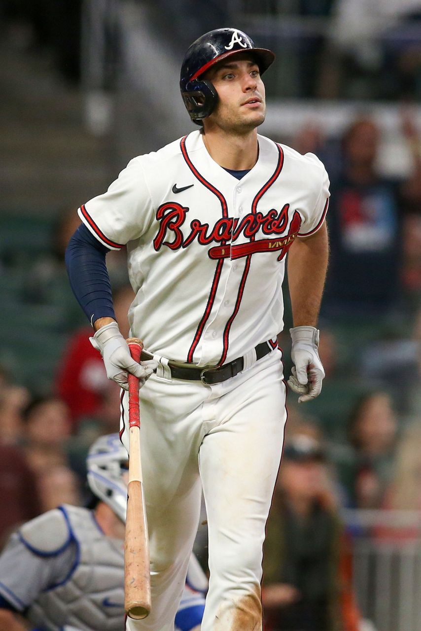 Swanson, Olson go deep vs Scherzer, Braves take NL East lead
