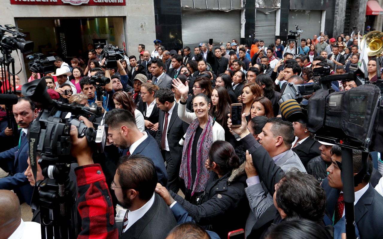 Mexico City's 1st elected female mayor takes office