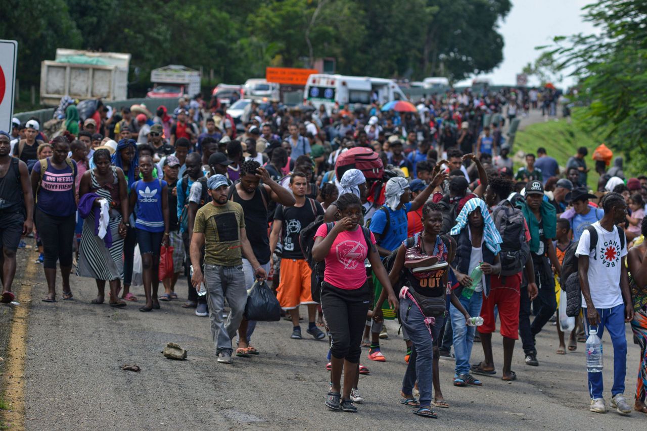 Hundreds Of Migrants Corralled At Detention Center In Mexico