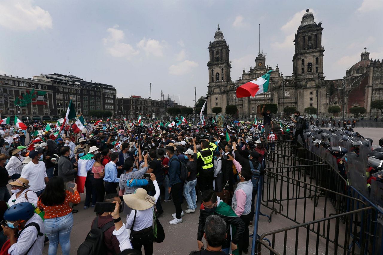 Mexican leader: Protesters welcome to camp near his office