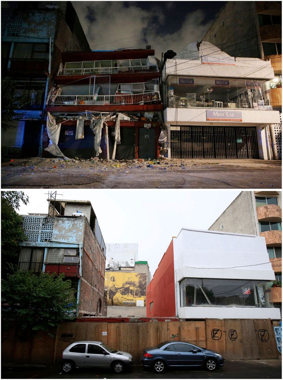 AP Photos: A look at Mexico City buildings devastated quake