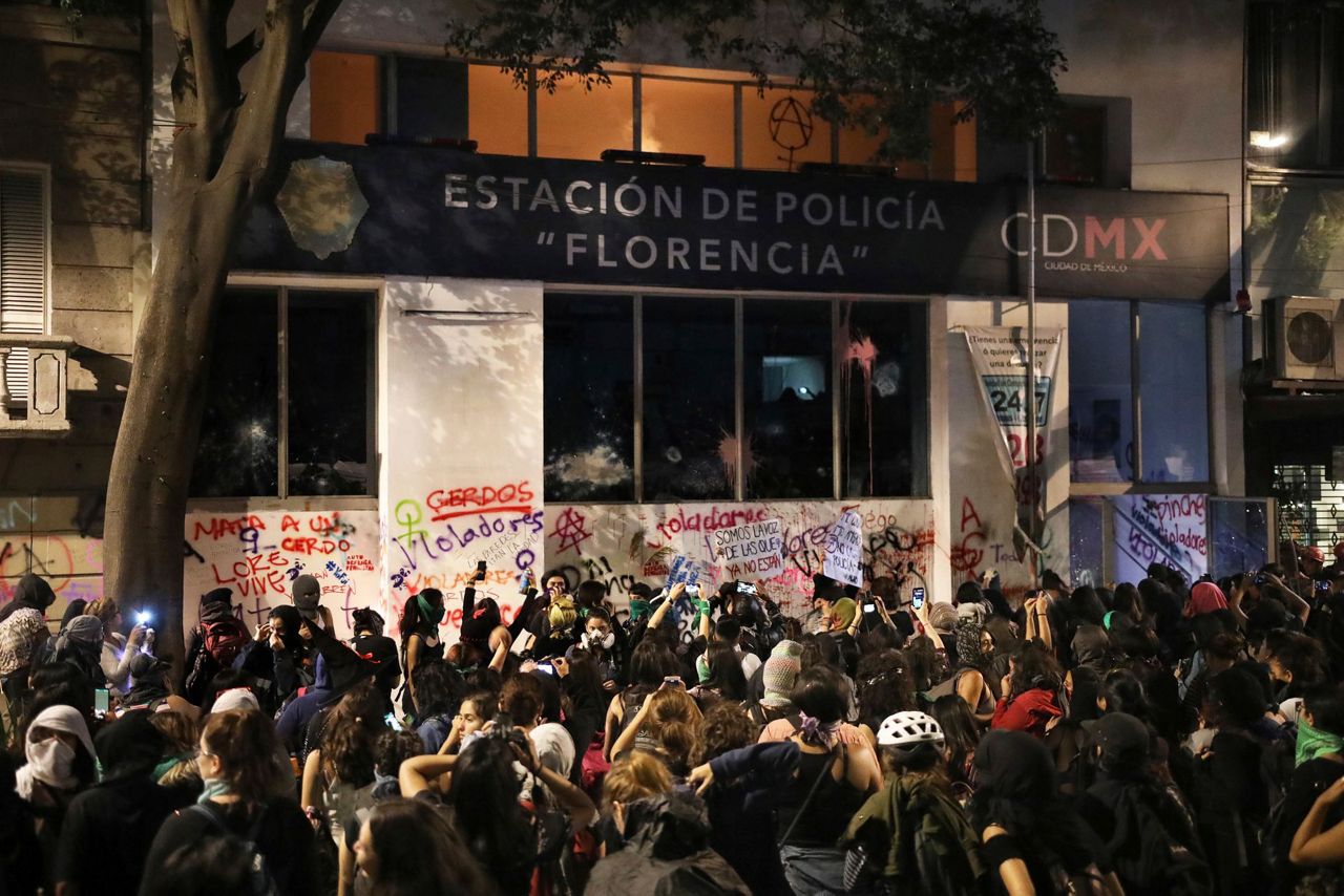 Mexico City assesses damage after violent feminist protest