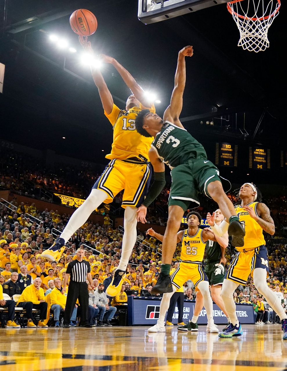 Spartans lose to Michigan in their first game since shooting