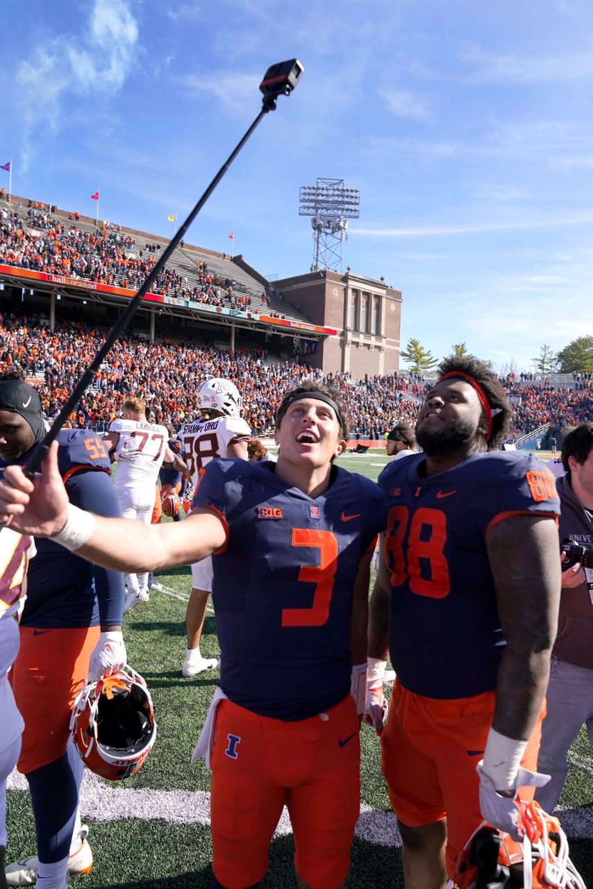 Brown's 180 yards, defense carry No. 24 Illini past Gophers