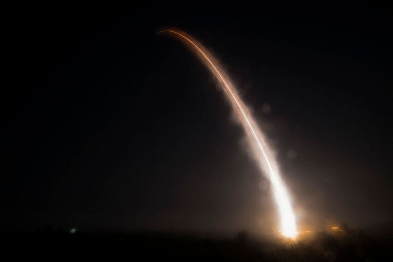 Air Force test-launches Minuteman missile from California