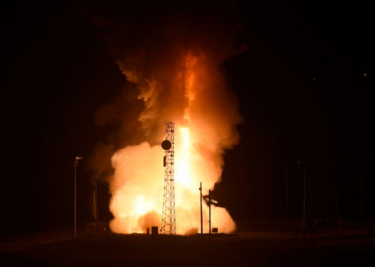 Air Force test-launches Minuteman missile from California