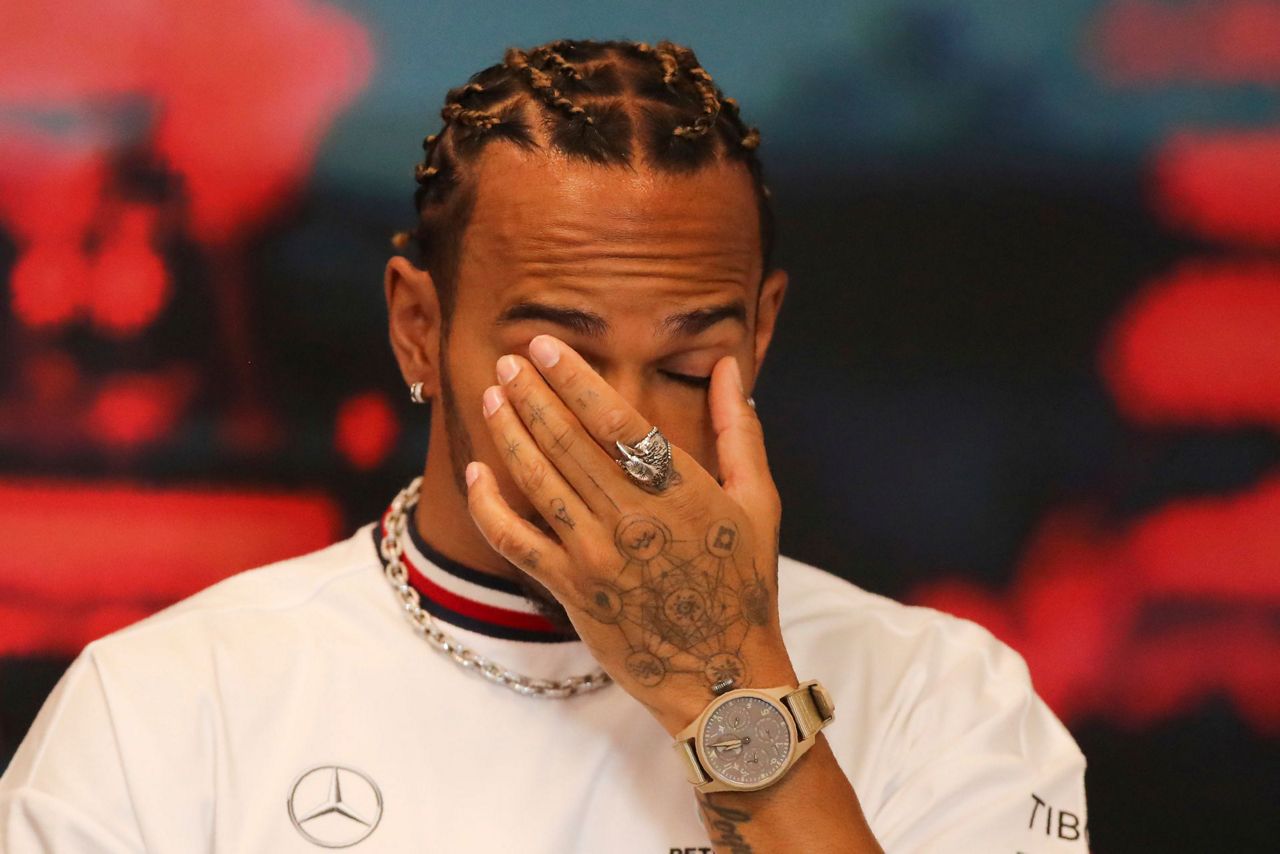 Lewis Hamilton races with his nose stud in at Monaco GP