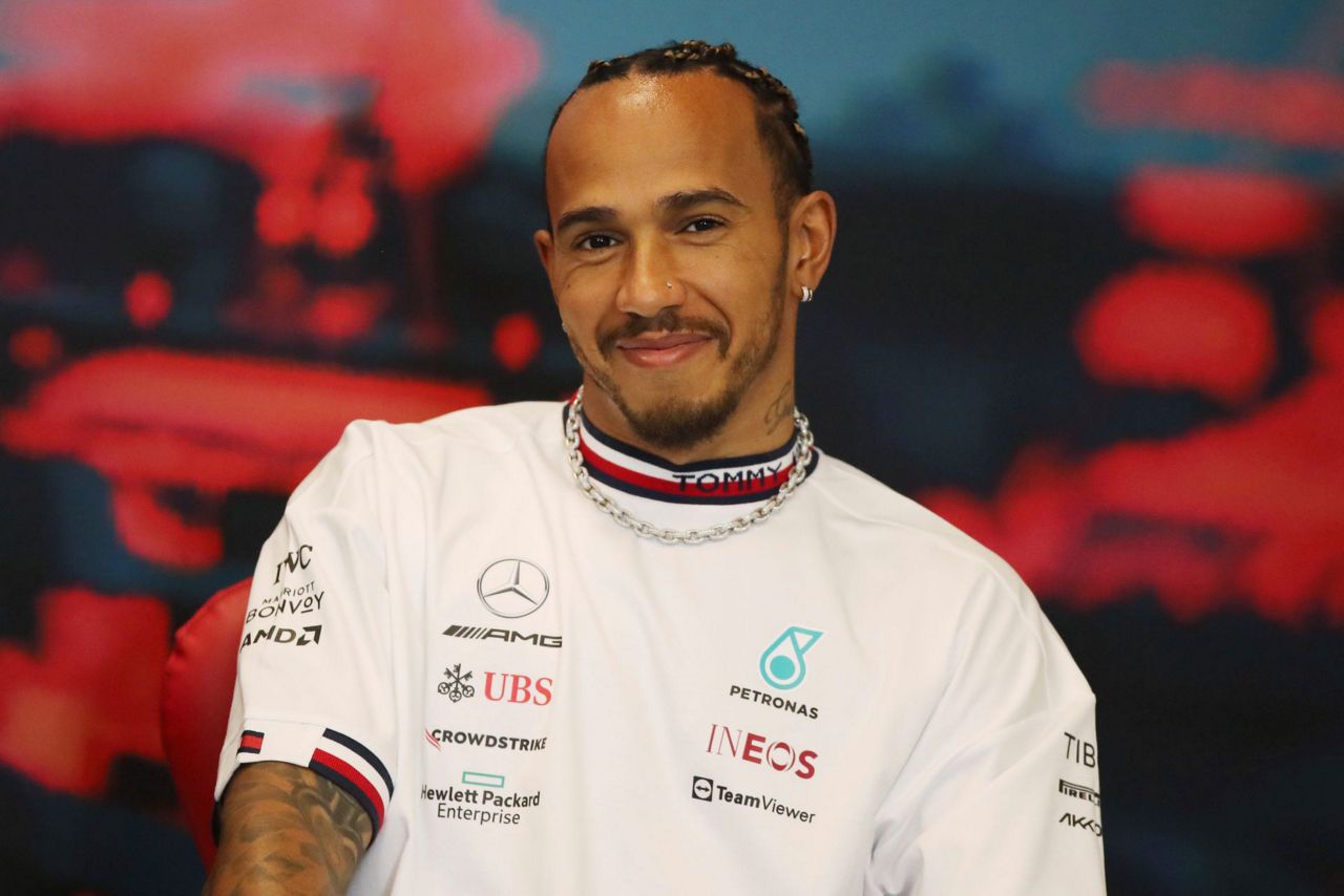 Lewis Hamilton races with his nose stud in at Monaco GP