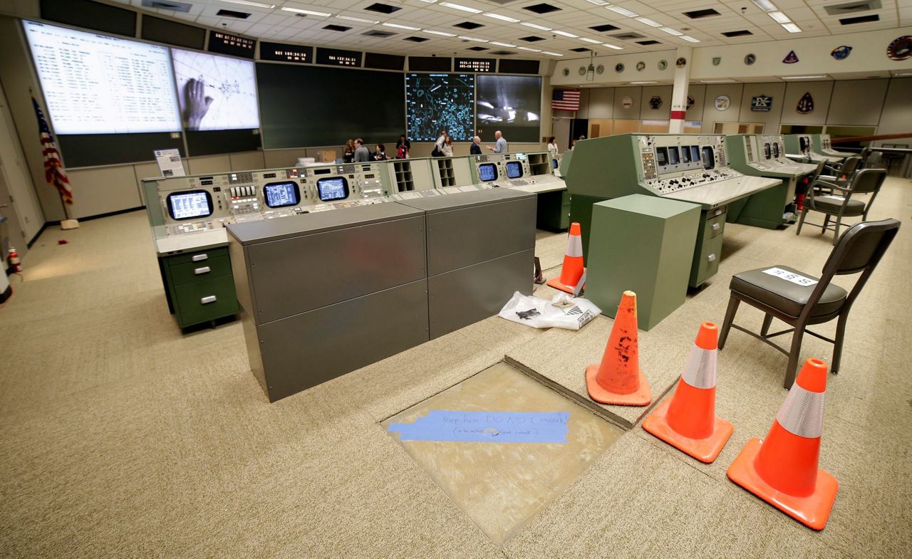 Restored Mission Control comes alive 50 years after Apollo