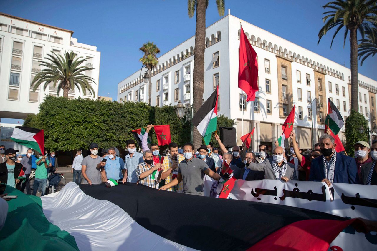 Moroccans protest Arab nations normalizing ties with Israel