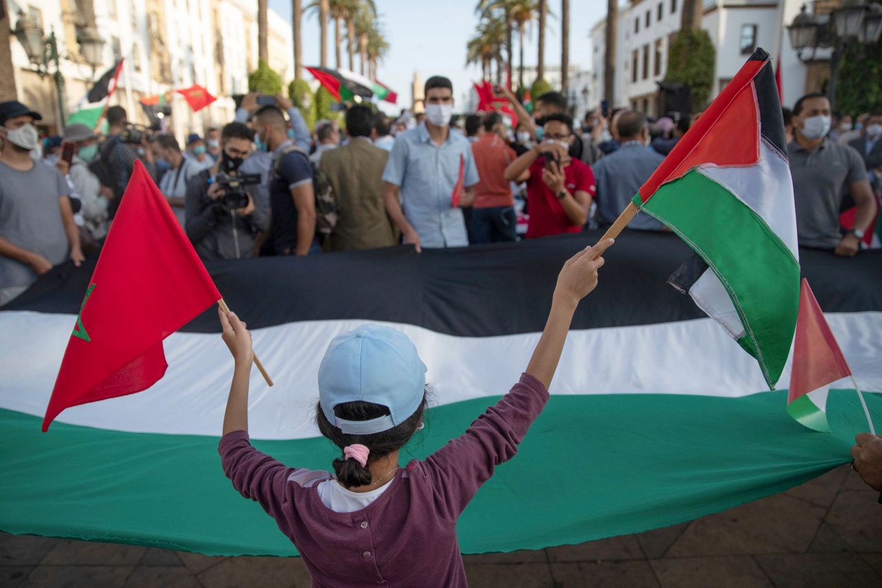 Moroccans protest Arab nations normalizing ties with Israel