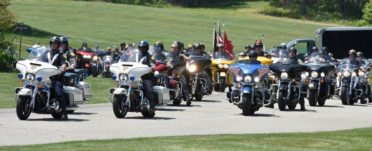 Bikers say their farewells to those killed in fiery crash