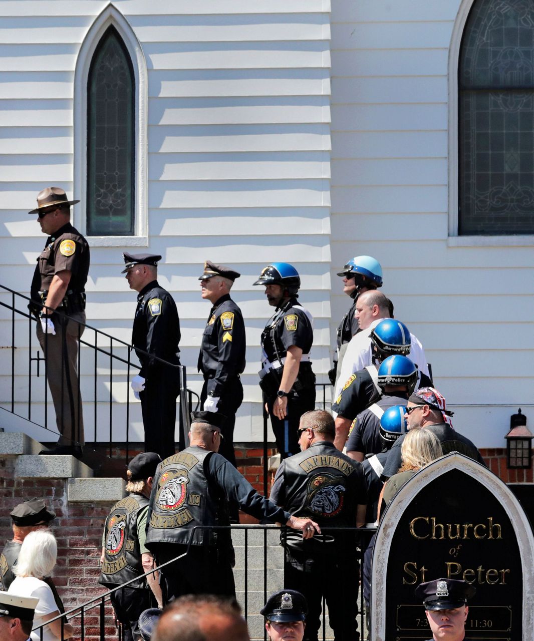 Bikers say their farewells to those killed in fiery crash