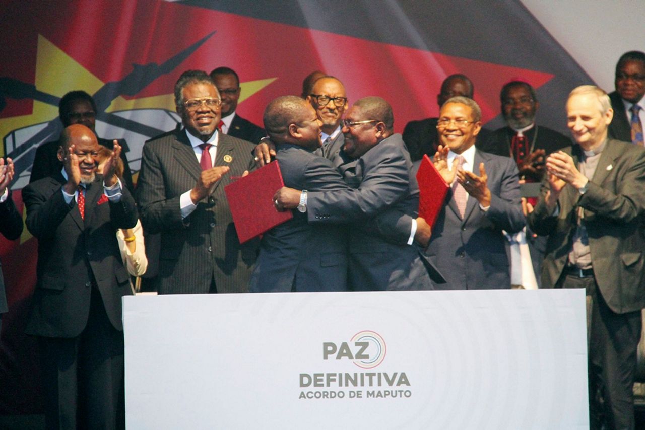 Mozambique's president, rebel leader sign new peace accord