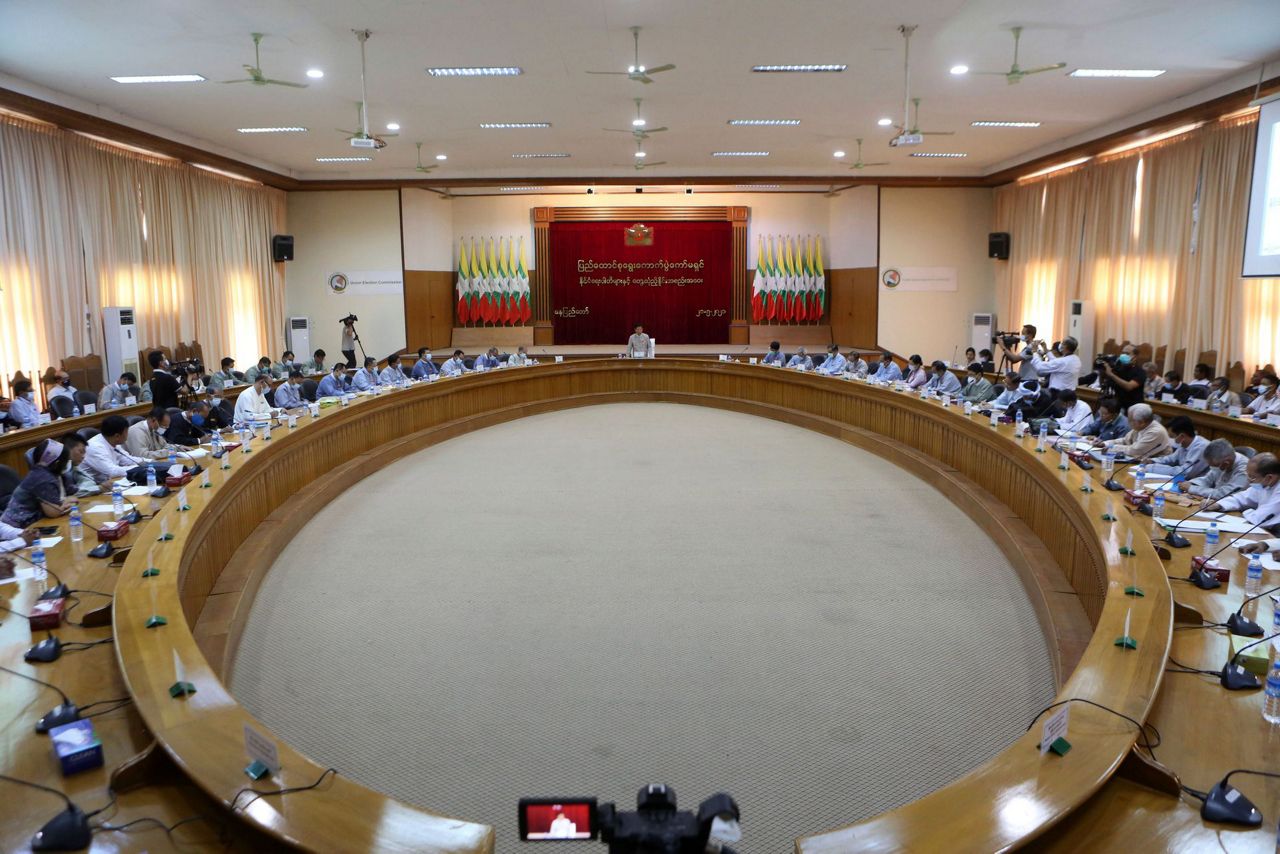 Myanmar election chief considers dissolving Suu Kyi's NLD