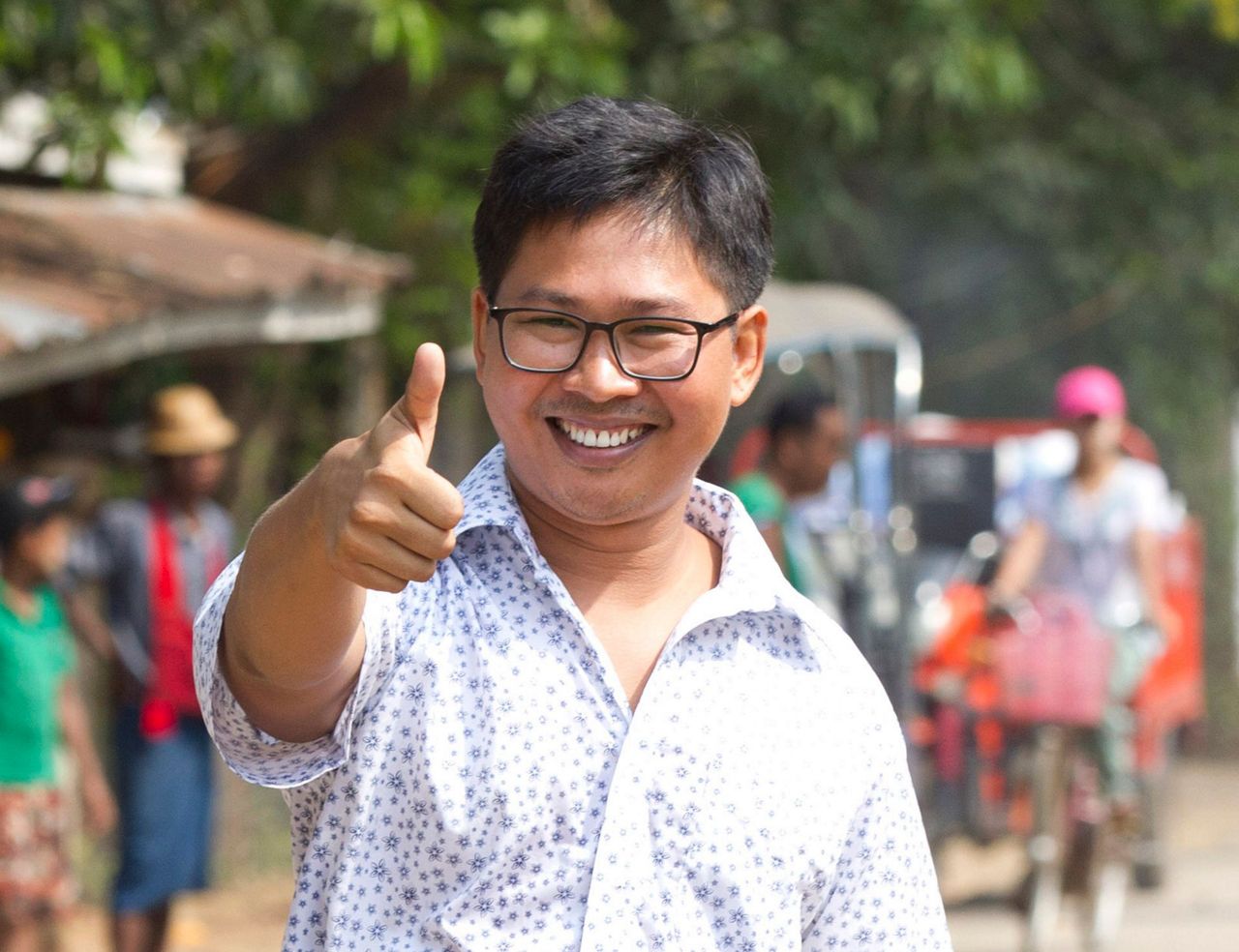 Myanmar frees 2 imprisoned Reuters reporters