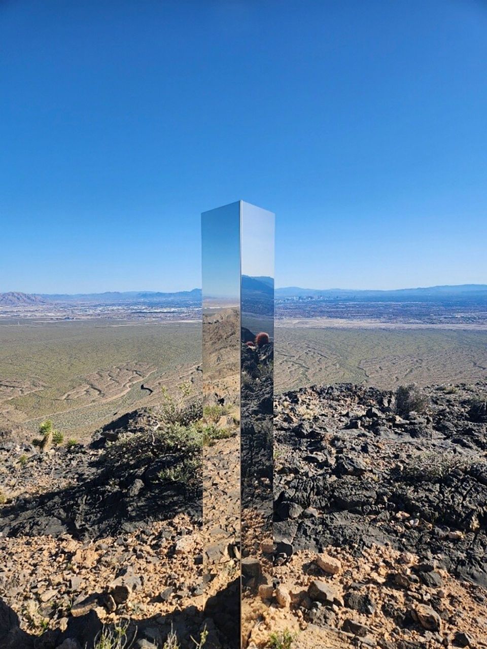 Gleaming monolith pops up in Nevada desert, the latest in a series of ...