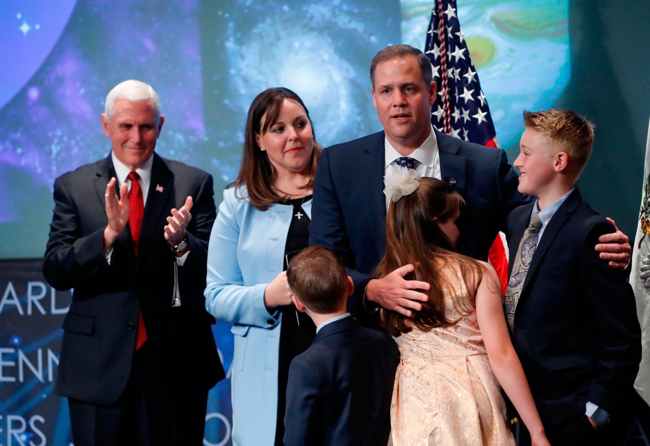 New NASA boss gets 'hearty congratulations' from space