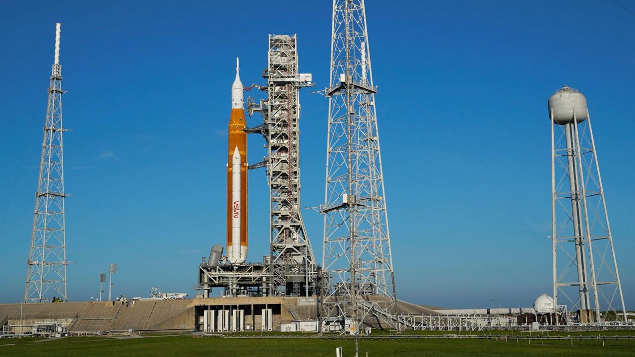 NASA fixing moon rocket leaks, hoping for Sept. launch try