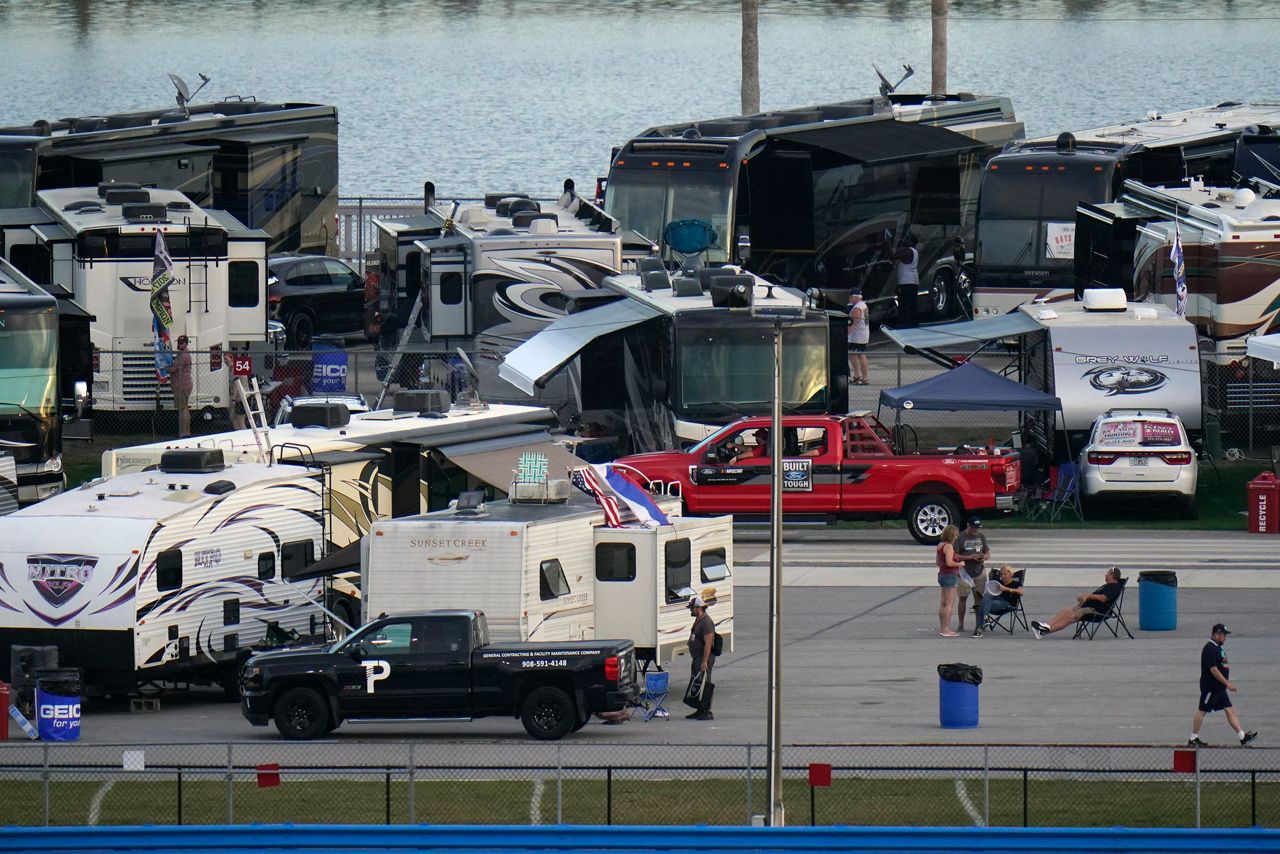 Party in a pandemic: NASCAR fans power through at Daytona