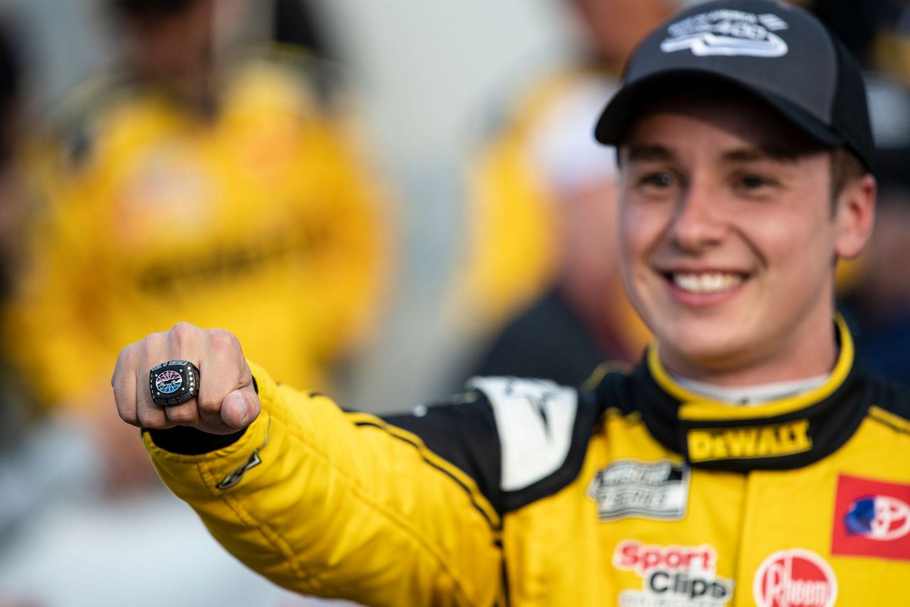 Bell wins Charlotte as champion Larson bumped from playoffs