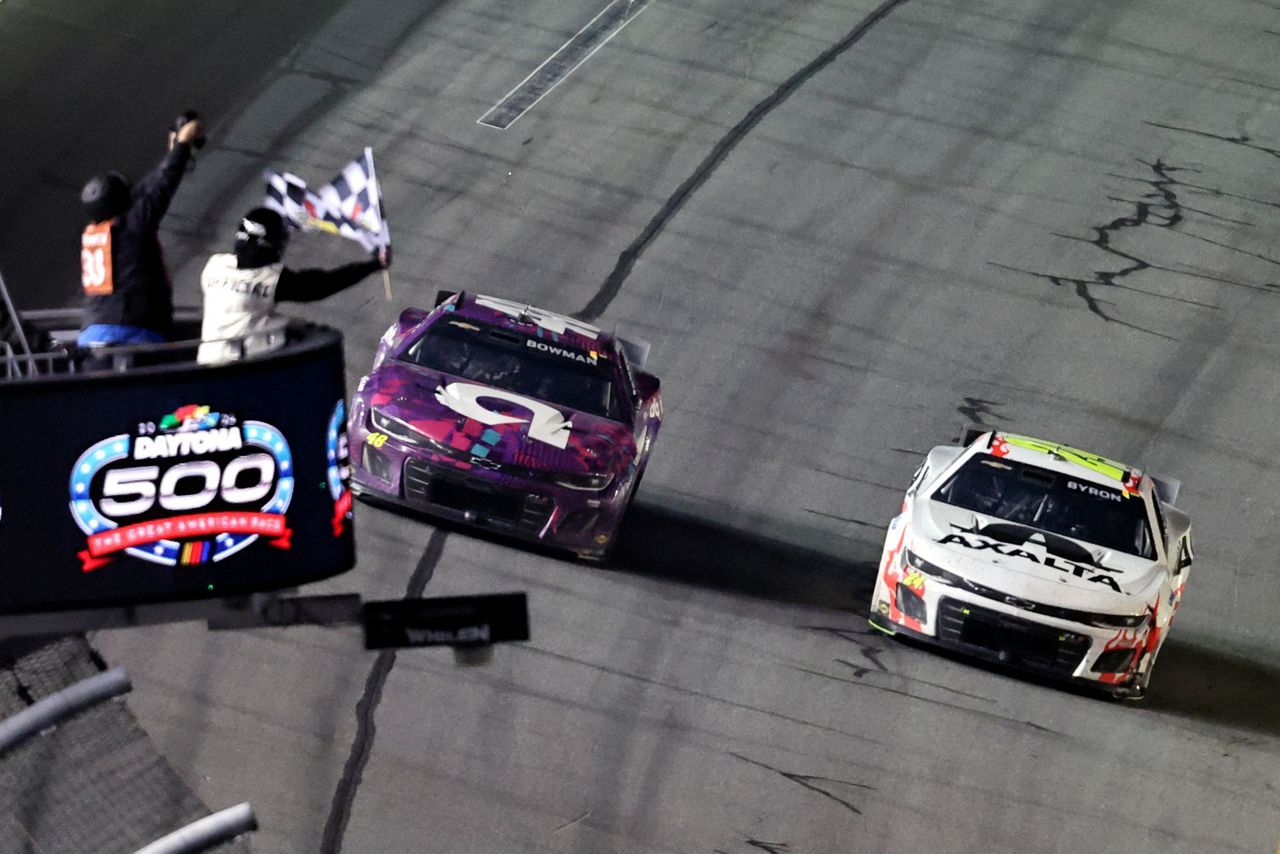 Alex Bowman triggers 'the big one' in the Daytona 500 but escapes ...